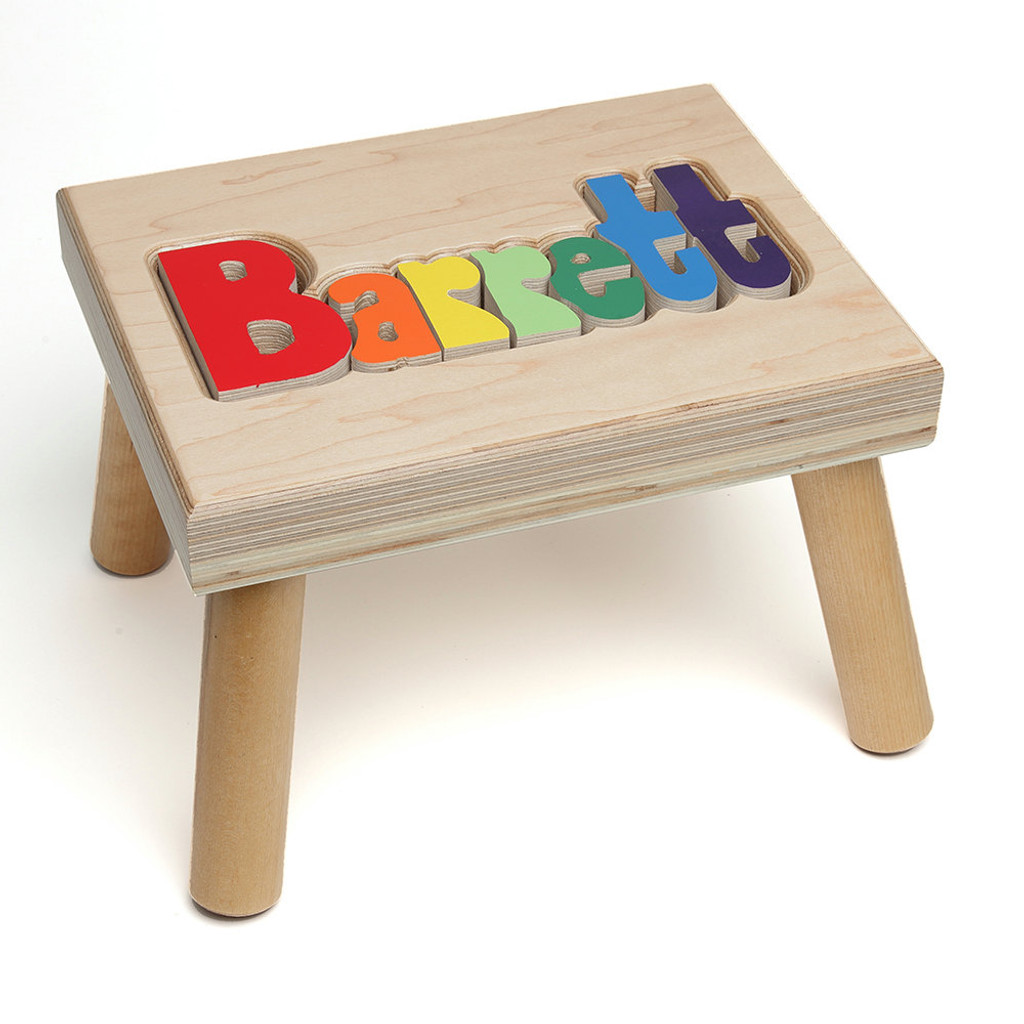 Maple Name Puzzle Step Stool maple-name-puzzle-step-stool