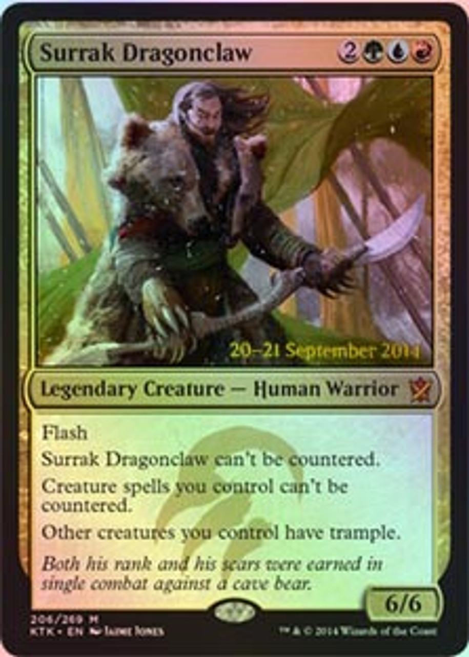 Magic The Gathering Prerelease Release Single Card Promo Surrak