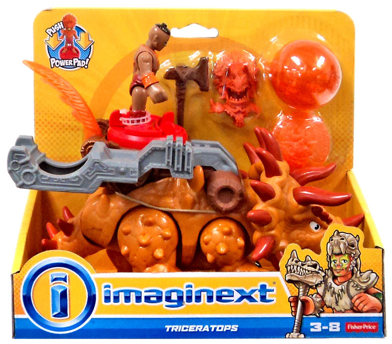 Fisher Price Imaginext Triceratops Action Figure - ToyWiz
