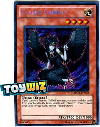 YuGiOh 5Ds Hidden Arsenal 2 Single Card Secret Rare Fabled Grimro HA02-EN032 - ToyWiz
