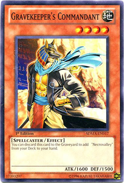 YuGiOh Structure Deck Marik Single Card Common Gravekeepers Commandant ...