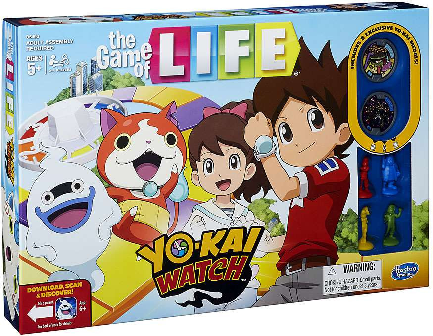 Yo-Kai Watch Yo-Kai Watch Game of Life Board Game Hasbro Toys - ToyWiz