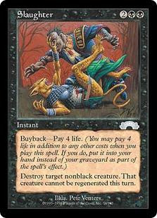 Magic The Gathering Exodus Single Card Uncommon Slaughter 74 - ToyWiz