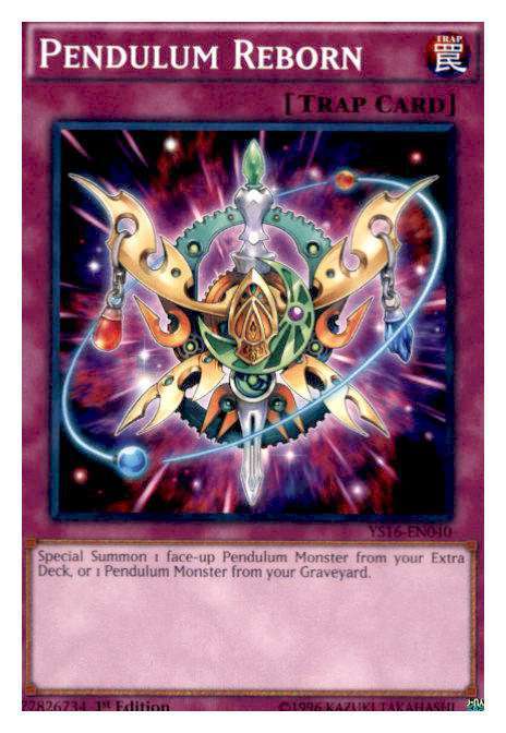 YuGiOh 2016 Starter Deck Yuya Single Card Common Pendulum Reborn YS16 ...