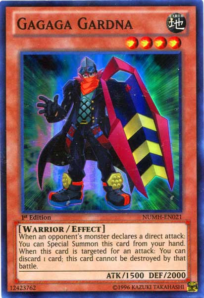 YuGiOh Number Hunters Single Card Super Rare Gagaga Gardna NUMH-EN021 ...