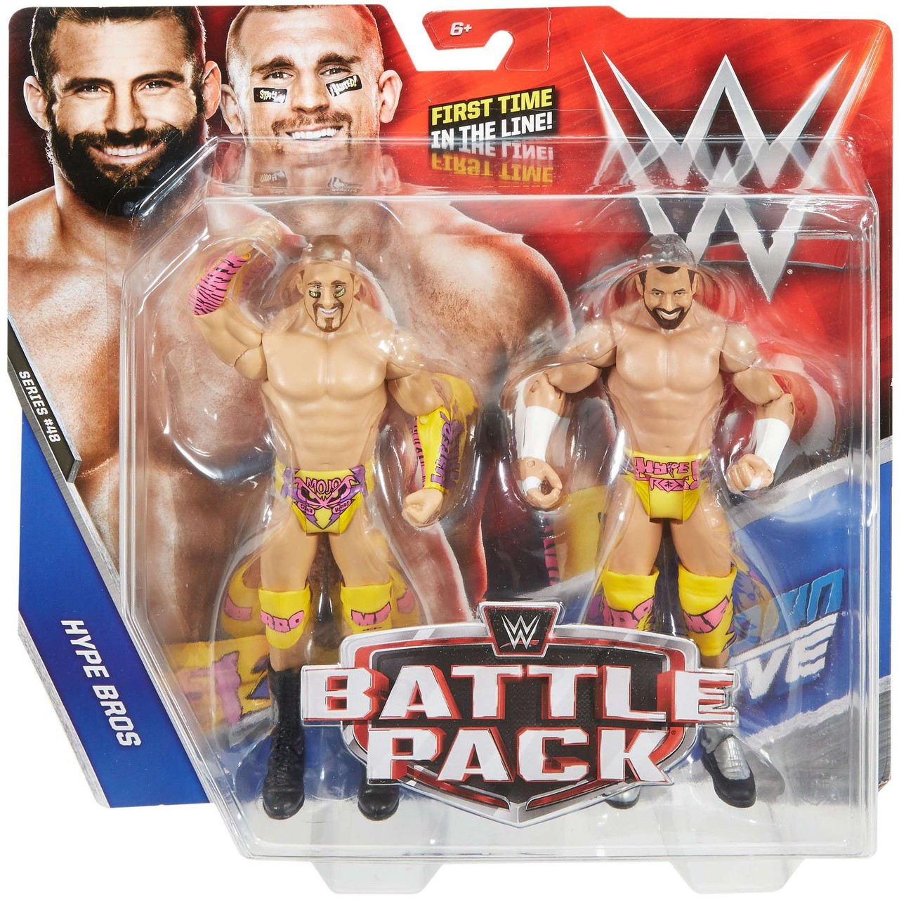WWE Wrestling Series 48 Mojo Rawley Zack Ryder Action Figure 2-Pack Hype Bros Mattel Toys - ToyWiz