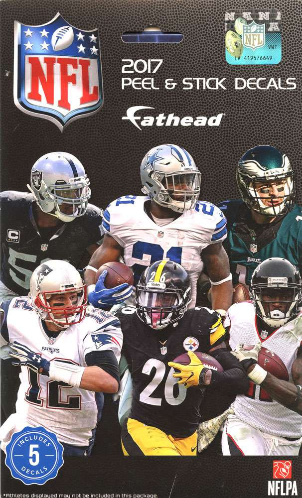 NFL Fatheads 2017 NFL Tradeables Mystery Pack 5 Vinyl Decals Fathead ...