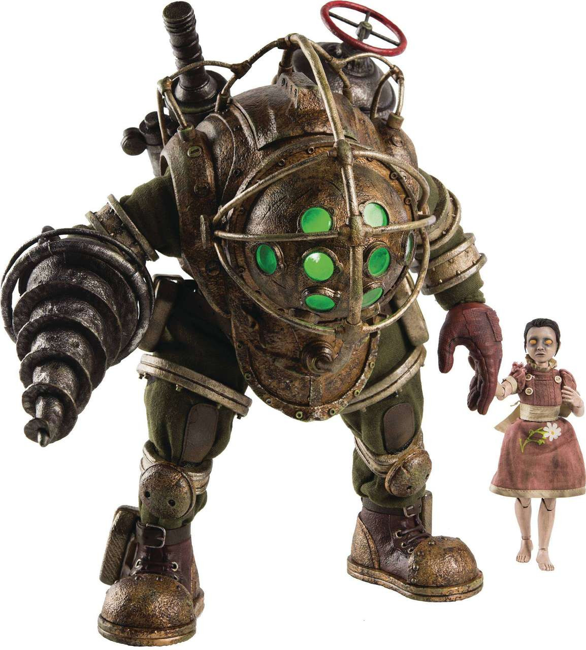 Bioshock Big Daddy Little Sister 125 Action Figure Threea Threezero Toywiz