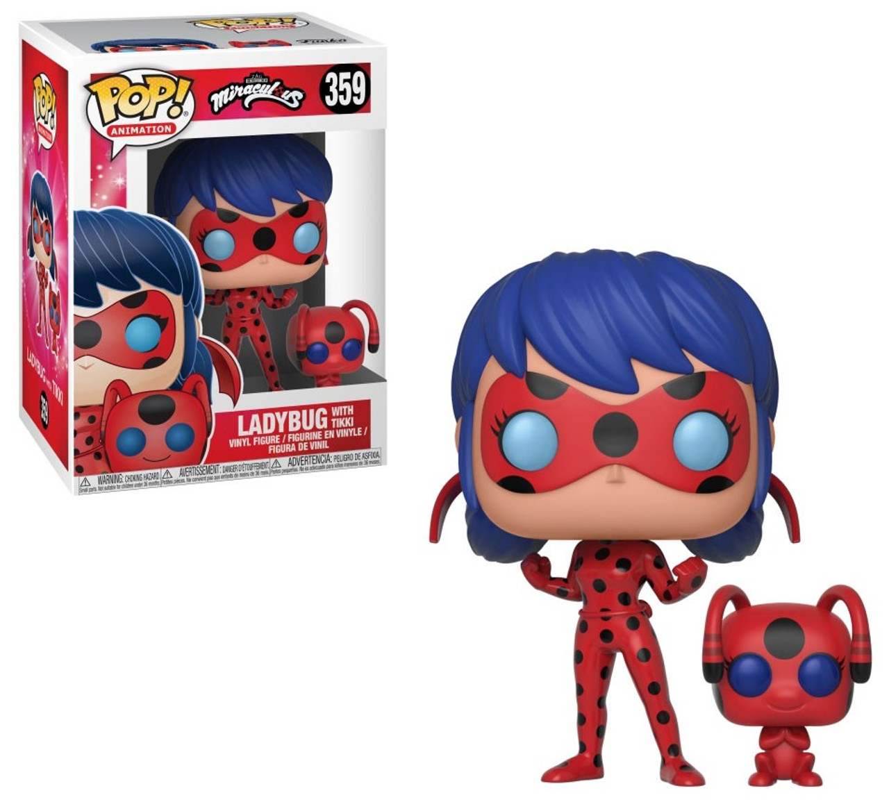 Funko Miraculous Tales Of Ladybug Cat Noir Funko Pop Tv Ladybug With Tikki Buddy Vinyl Figure