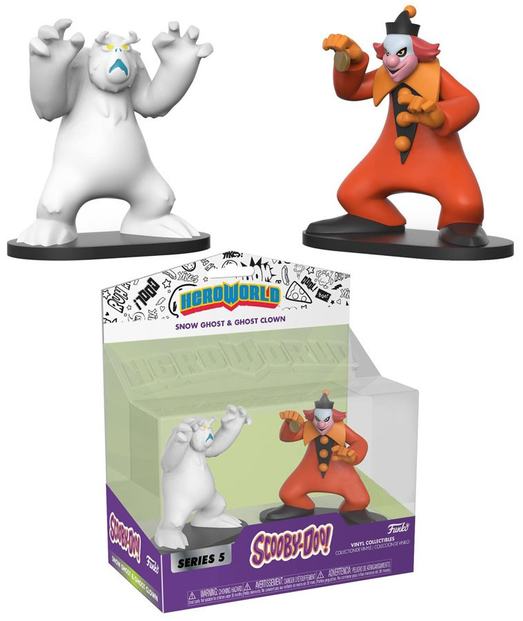 Funko Scooby Doo Hero World Series 5 Snow Ghost Ghost Clown Exclusive 4 ...