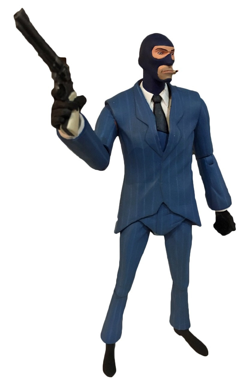 NECA Team Fortress 2 BLU Series 3.5 The Spy 7 Action Figure - ToyWiz