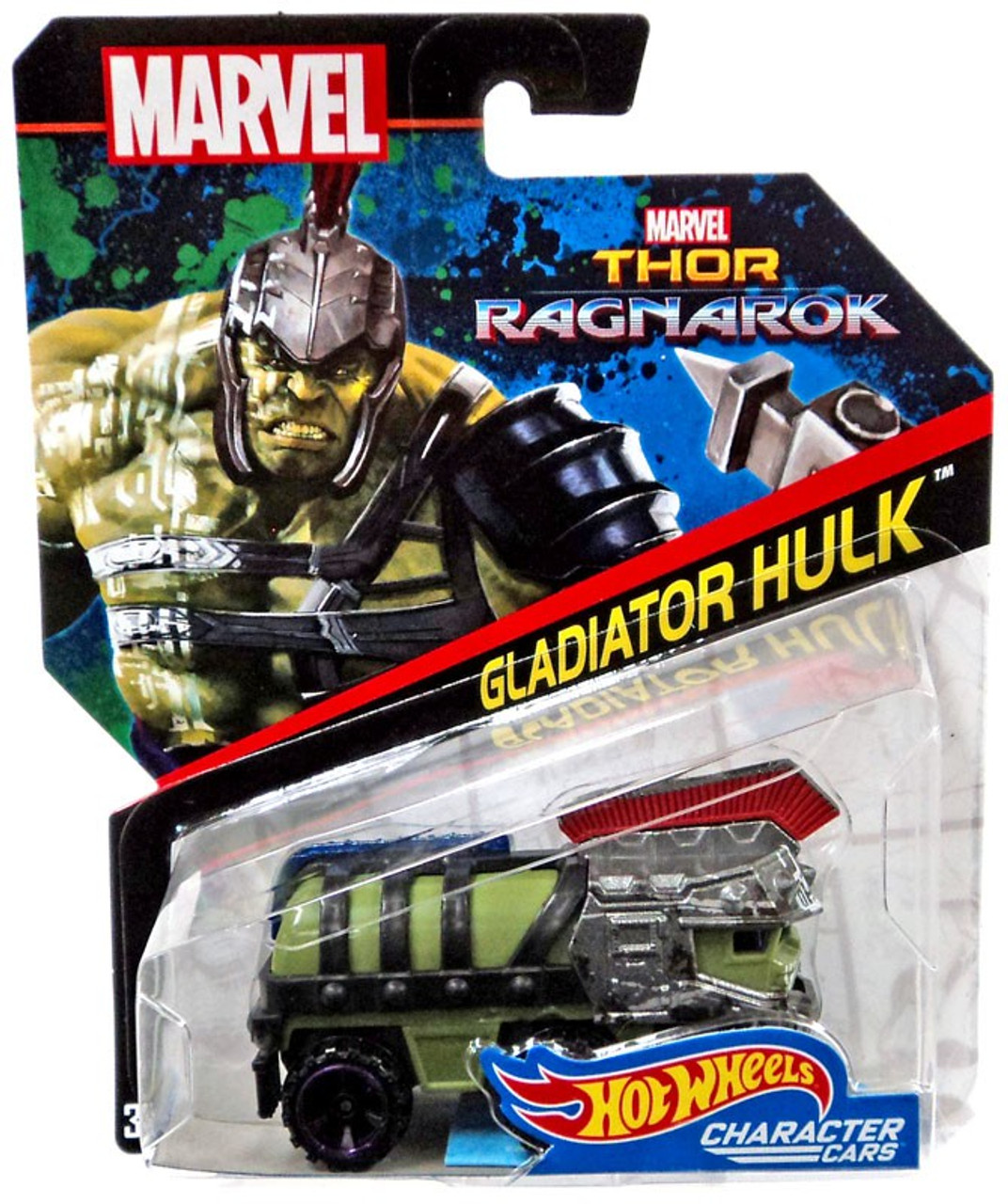 Hot Wheels Thor Ragnarok Character Cars Gladiator Hulk Die-Cast Car Mattel Toys - ToyWiz