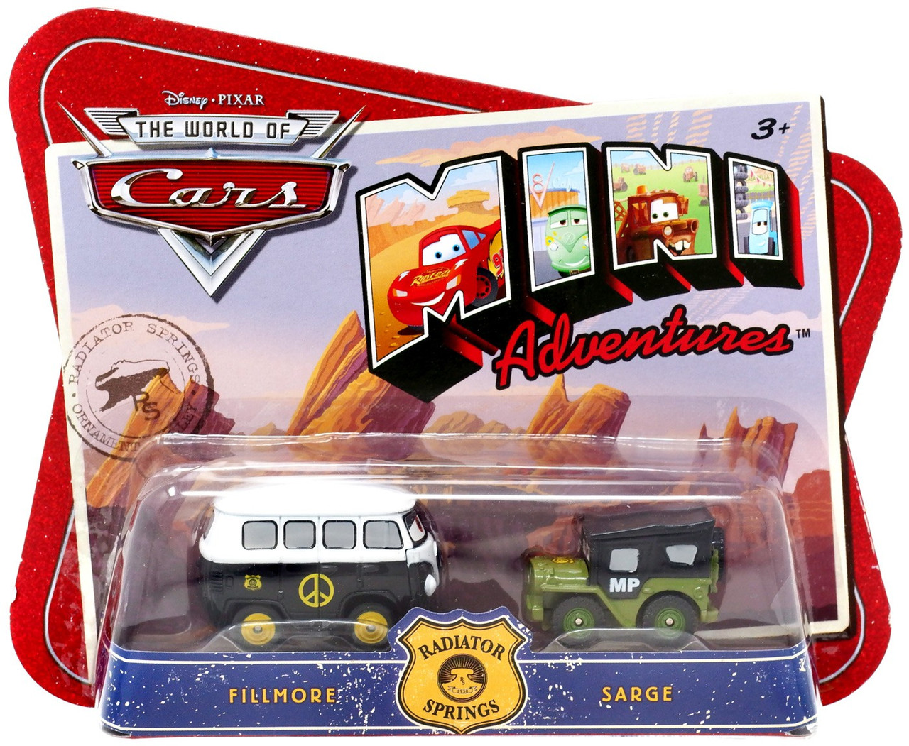 Disney Pixar Cars The World of Cars Mini Adventures Fillmore Sarge ...
