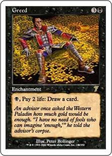 Magic The Gathering 7th Edition Single Card Rare Greed 140 - ToyWiz