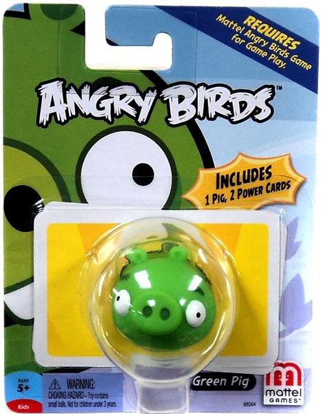 Angry Birds Mattel Angry Birds Game Green Pig Mini Figure Mattel Toys ...