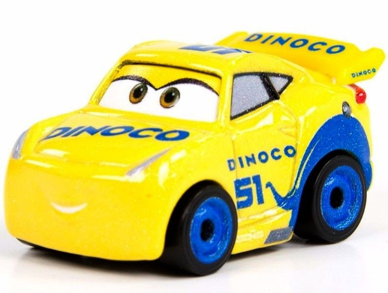Disney Cars Die Cast Mini Racers Dinoco Cruz Ramirez Car Loose Mattel ...