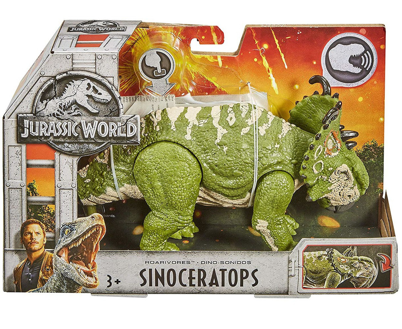 Jurassic World Fallen Kingdom Roarivores Sinoceratops Action Figure ... Jurassic World Fallen Kingdom Roarivores Sinoceratops Action Figure ...