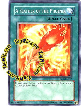 YuGiOh GX Syrus Truesdale Starter Deck Single Card Common A Feather of ...