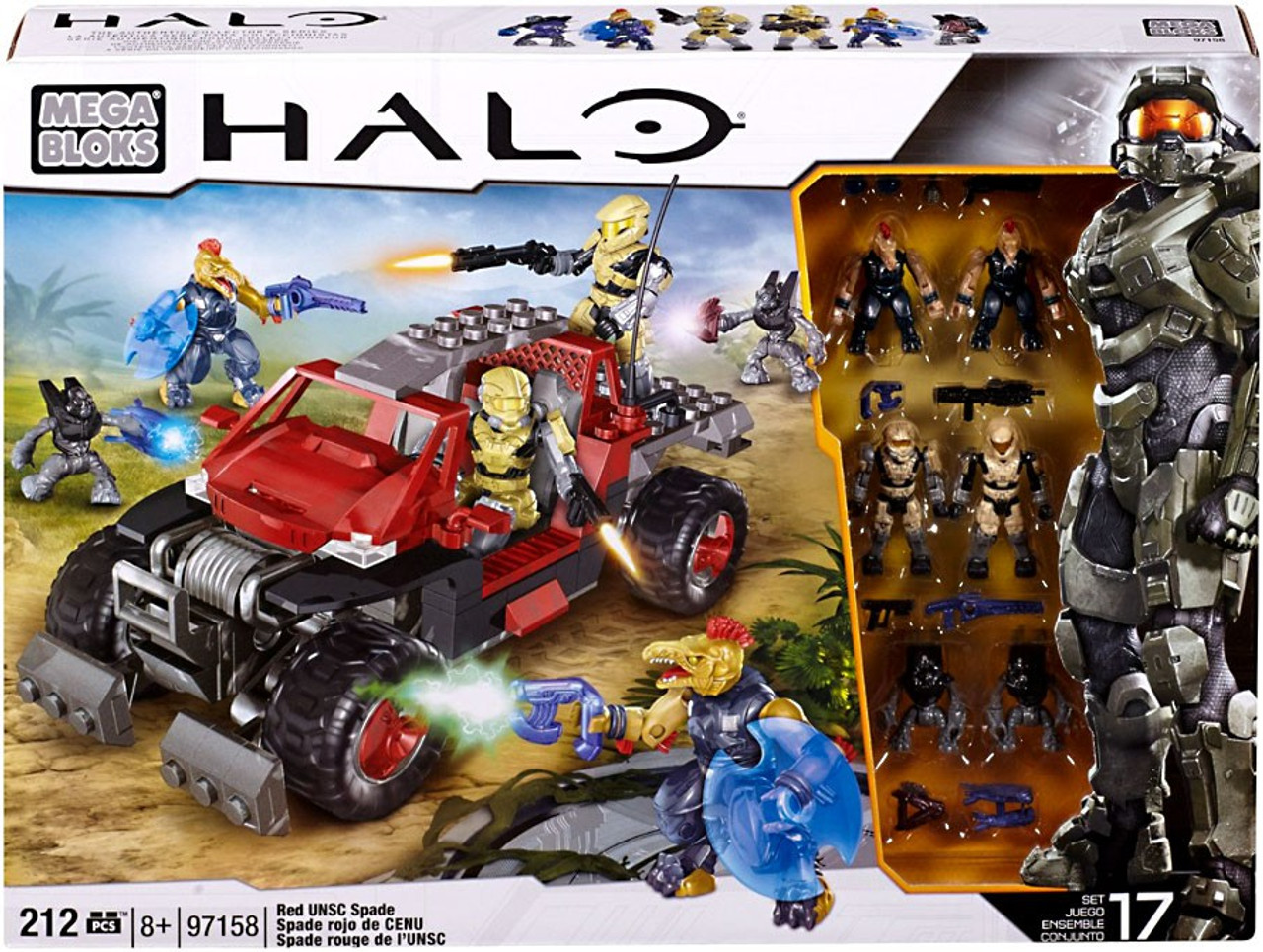 Mega Bloks Halo Red Unsc Spade Exclusive Set 97158 Toywiz
