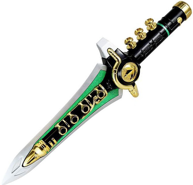 Power Rangers Mighty Morphin Legacy Green Dragon Dagger 11 Roleplay Toy ...