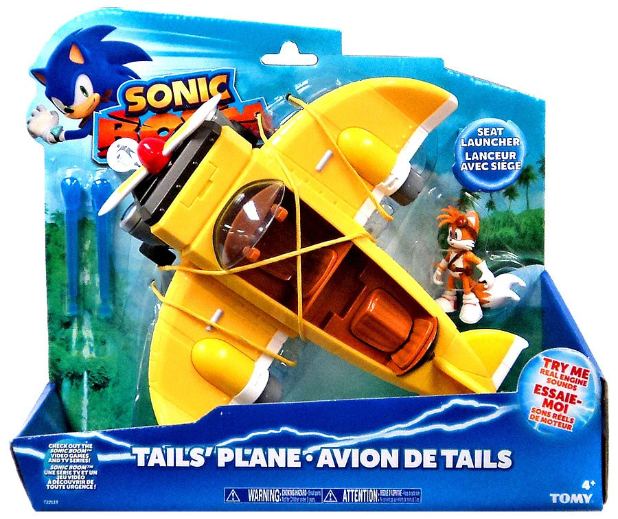 Sonic The Hedgehog Sonic Boom Tails Plane Action Figure Vehicle Tomy ...