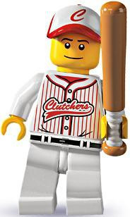 LEGO Minifigures Series 3 Baseball Player Minifigure Loose - ToyWiz