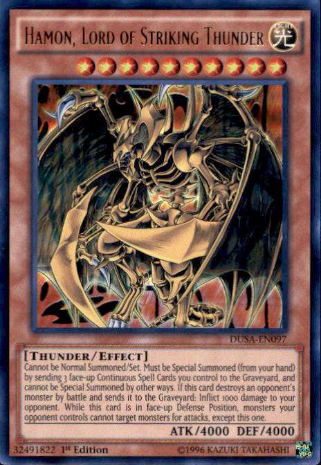 YuGiOh Duelist Saga Single Card Ultra Rare Hamon, Lord of Striking ...