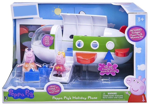 Peppa Pig Peppa Pigs Holiday Plane Exclusive Playset Jazwares - ToyWiz