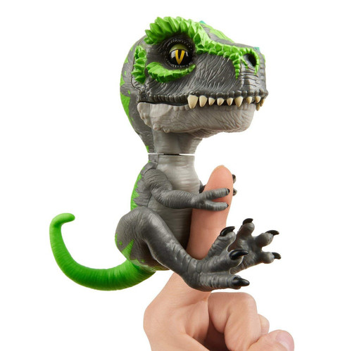 Fingerlings Untamed Dinosaur Tracker the T-Rex Figure Grey Green WowWee ...