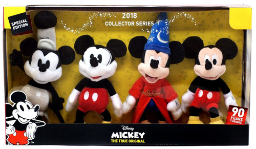 Disney Mickey The True Original 90 Years Of Magic Mickey Mouse 8 Plush 4 Pack Just Play Toywiz