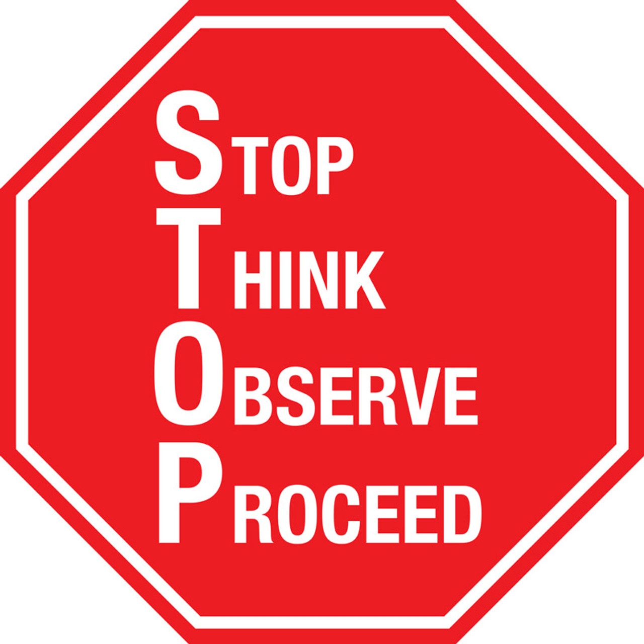 Stop Sign S T O P Floor Sign Creative Safety Supply
