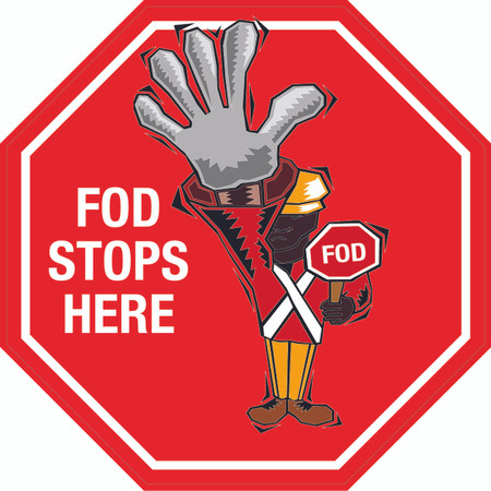 Fod Stops Here Stop Sign Floor Sign | Creative Safety Supply