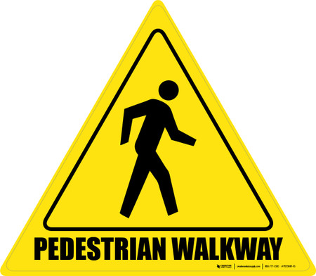 Pedestrian Walkway Floor Sign | Creative Safety Supply
