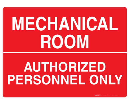 Mechanical Room - Wall Sign | Creative Safety Supply