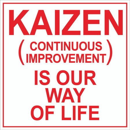 Kaizen Way Of Life Wall Sign | Creative Safety Supply