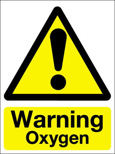 Warning oxygen sign - Signs 2 Safety