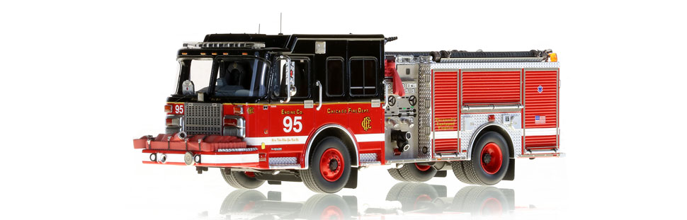 Fire Replicas Chicago Fire Department Spartan Engine 95 Scale Model
