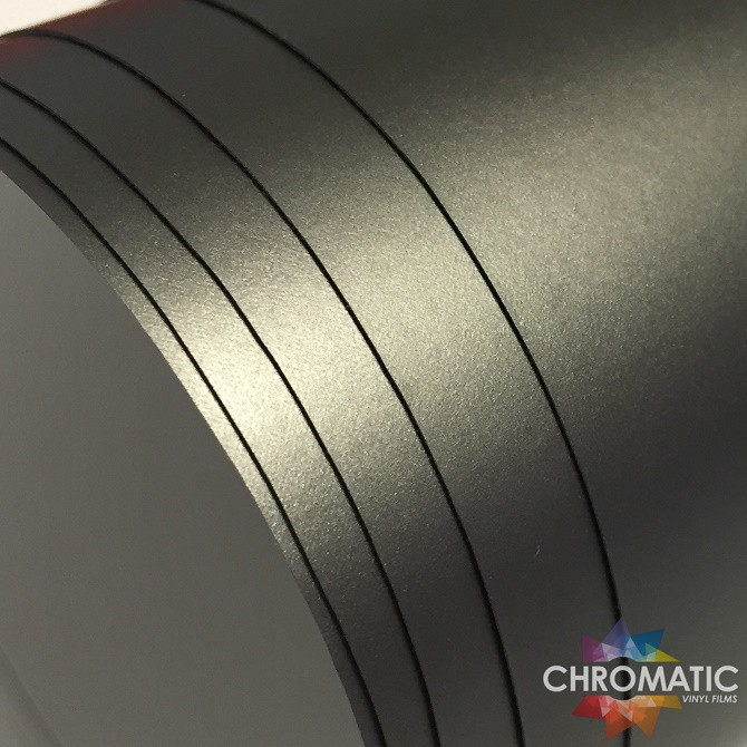 Matte Chrome Grey Vinyl Wrap with ADT - Wrap Direct