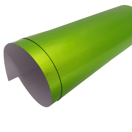 Gloss Metallic Lime Green Vinyl Wrap with ADT - Wrap Direct