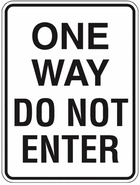 One Way Sign Right - R6-1R