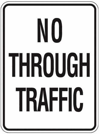No Through Traffic