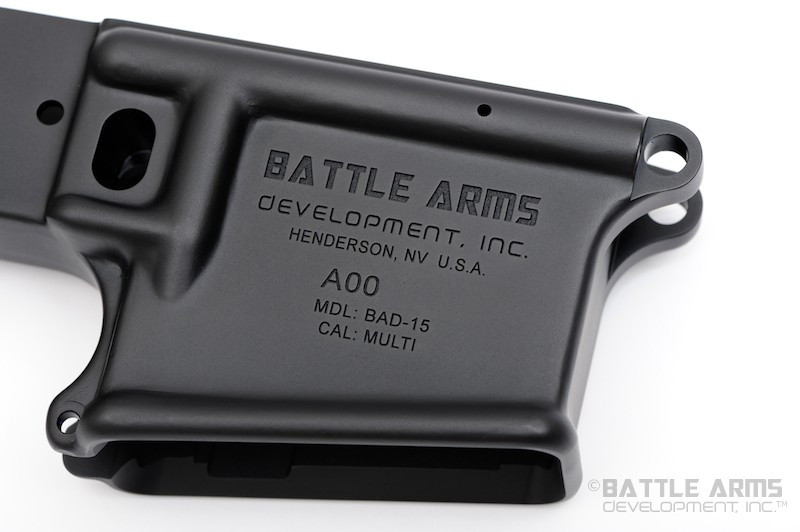 Battle Arms Development, BAD-15 Premium Forged 7075-T6 Lower Receiver ...
