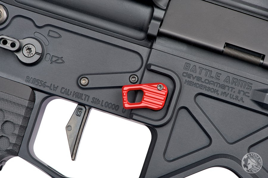Battle Arms Development Enhanced Modular Magazine Release - Large/Red
