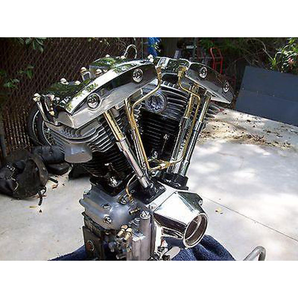 Old-Stf Rocker Box Split Oil Lines for 1966-1984 Harley Shovelhead ...
