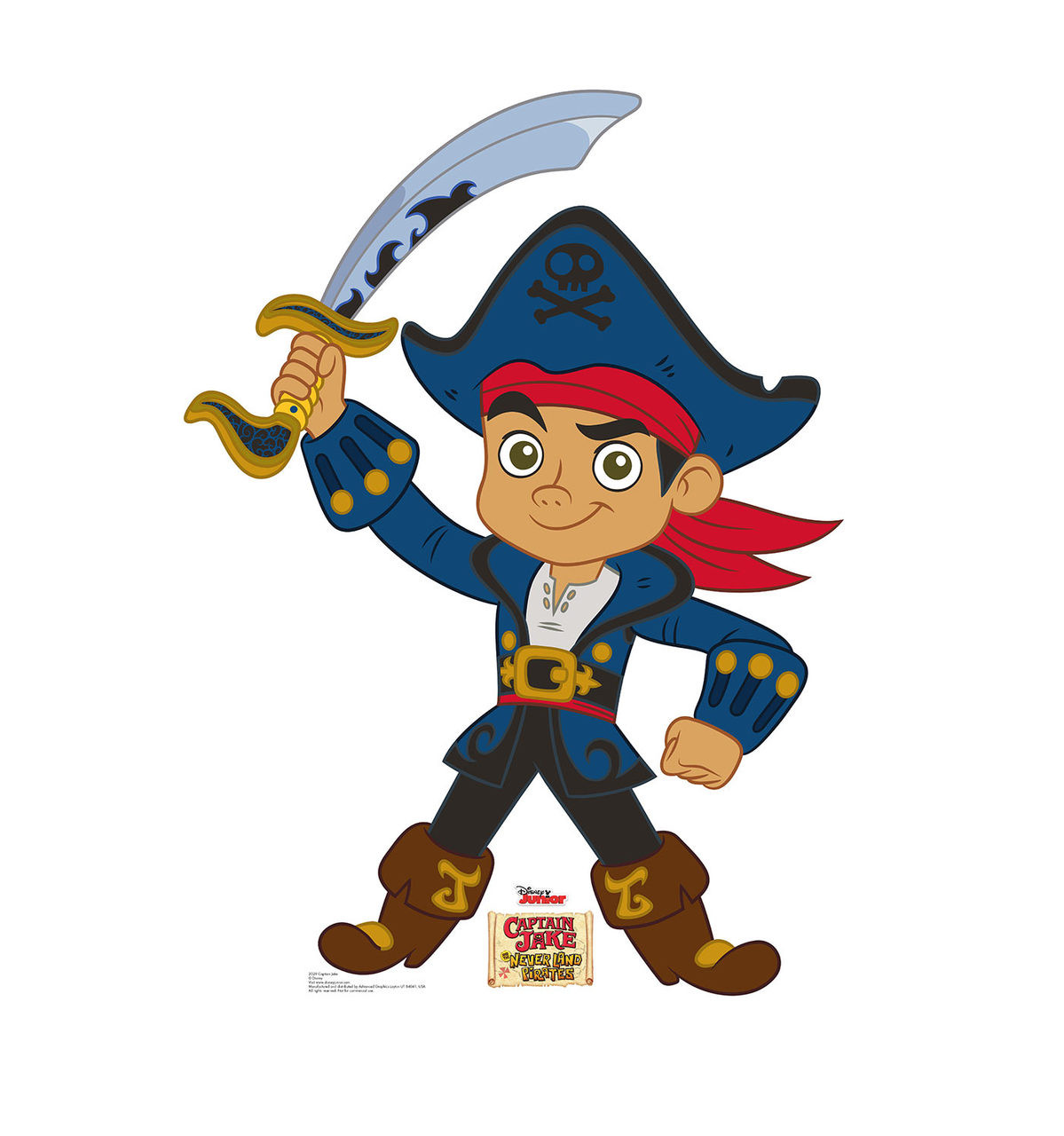 Life-size Captain Jake - Jake and The Neverland Pirates Cardboard ...