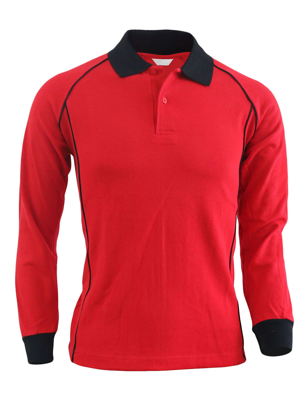 Casual unisex sportswear unique design long sleeve polo shirt