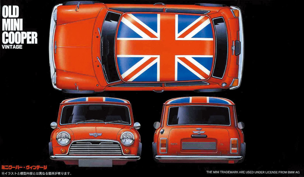 Fujimi RS-37 Old Mini Cooper Vintage 1/24 Scale Kit - Plaza Japan