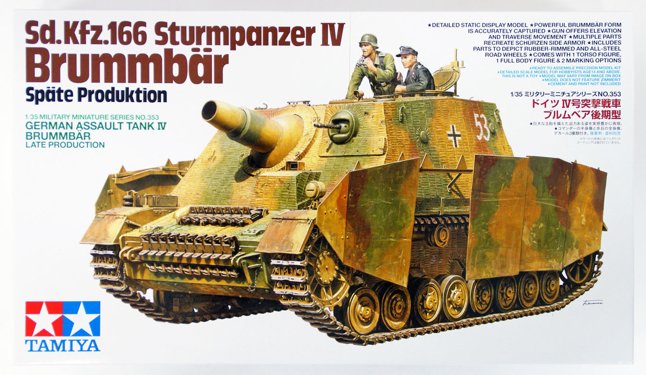 Tamiya German Assault Tank IV Brummbar 1/35 | PlazaJapan