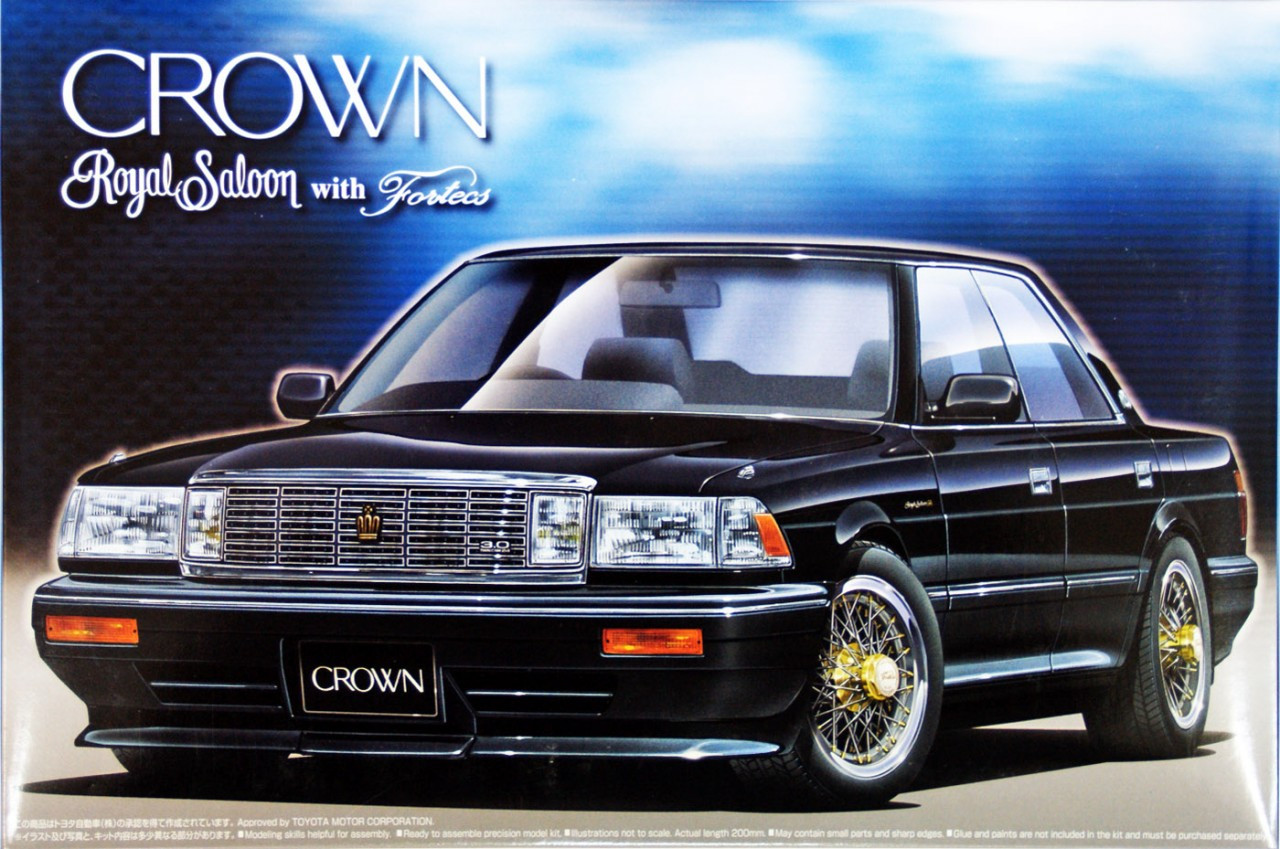 Aoshima 01738 Toyota Crown 3.0 Royal Saloon (MS137) 1/24 Scale Kit ...