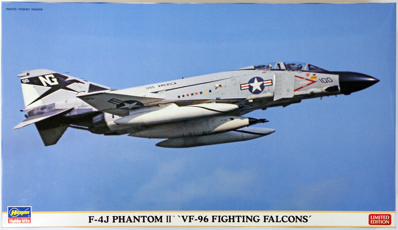 Hasegawa 02064 F-4J Phantom II VF-96 Fighting Falcoms 1/72 Scale Kit ...